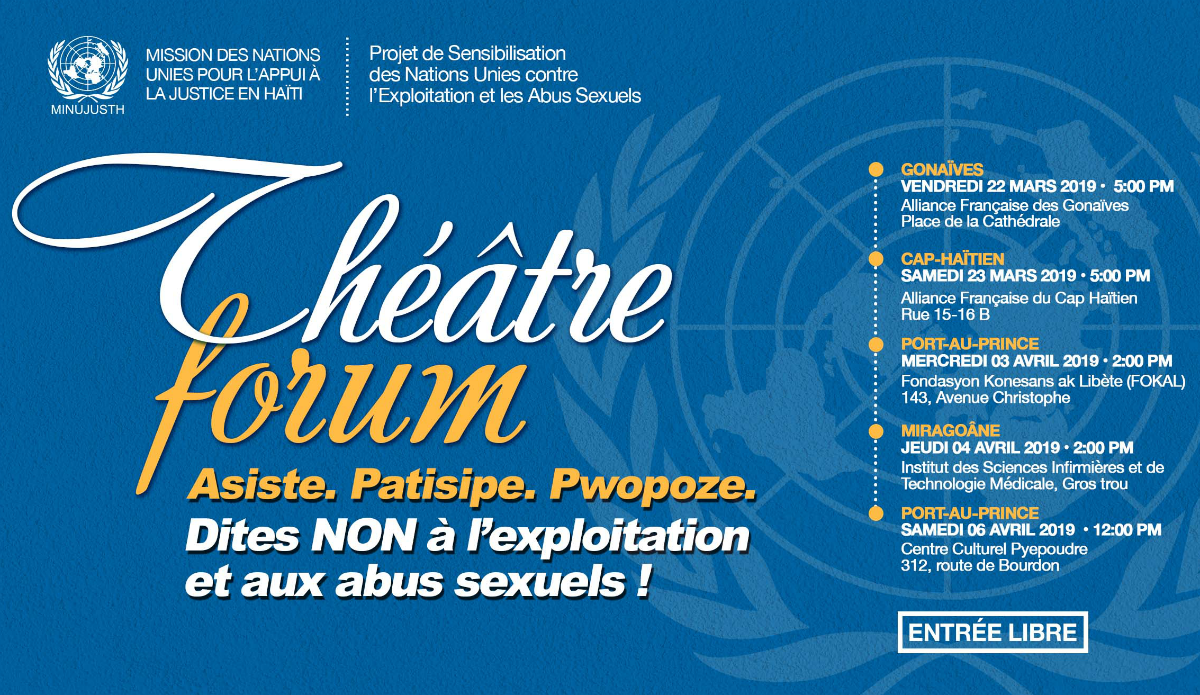 Haiti: A theatre project to prevent sexual exploitation and abuse ... Haiti: A theatre project to prevent sexual exploitation and abuse ...